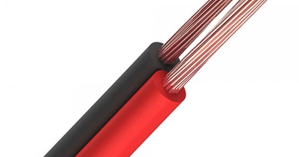 Audio cable 2x1.0mm² black/red Cabletech - L2/1.0JR